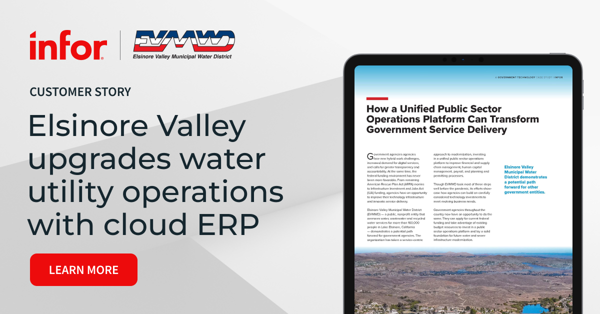 Modernizing water utility operations with cloud ERP