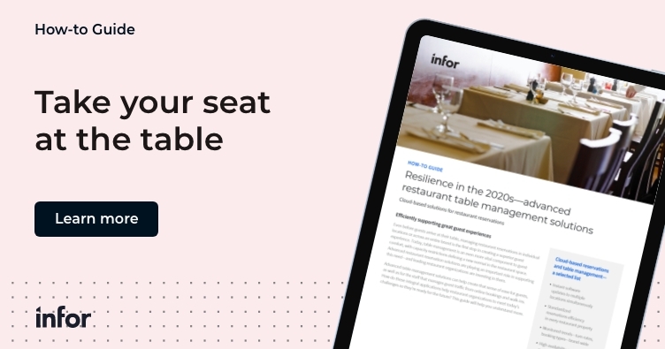 Table Reservations Solutions | Restaurant Technology Guide | Infor