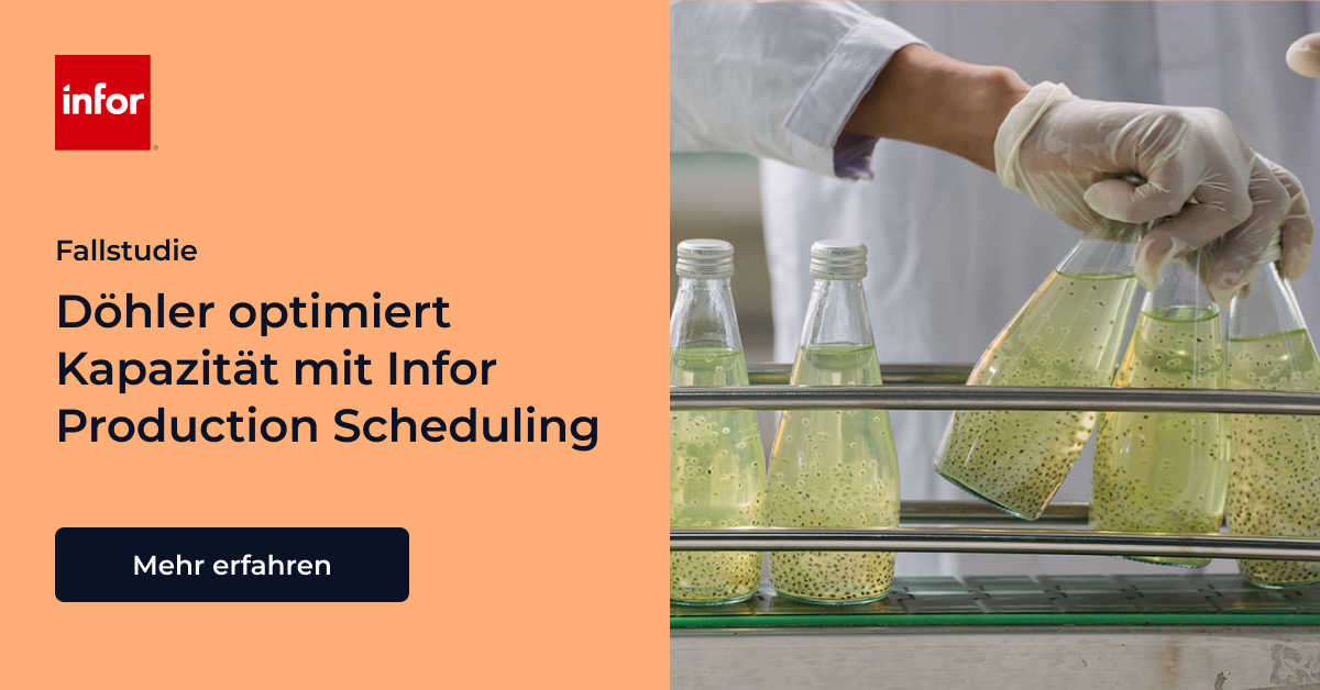 Döhler verbessert Auslastung | Production Scheduling | Infor