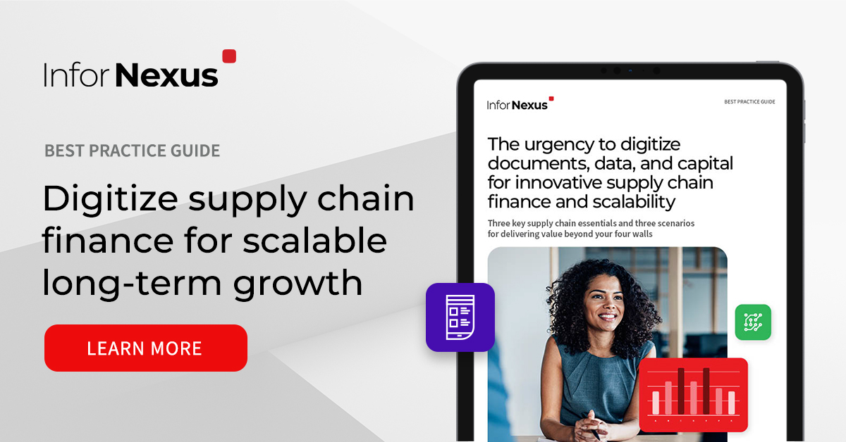 Digitize supply chain finance | Financial tech eBook | Infor