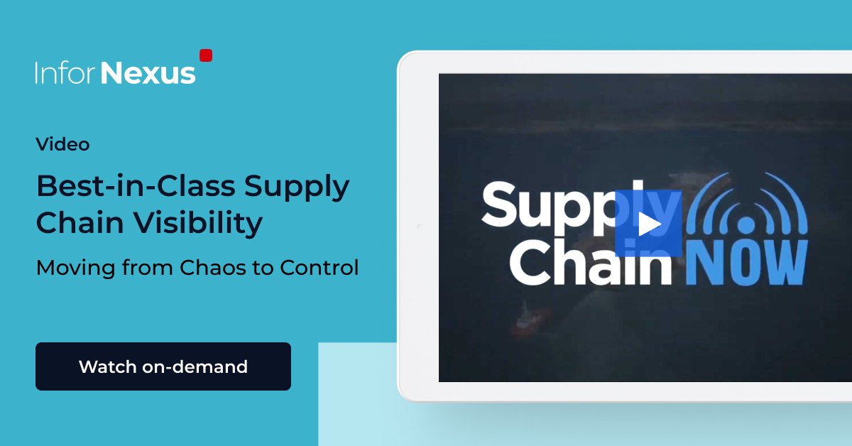 From chaos to control | Supply Chain Webinar | Infor