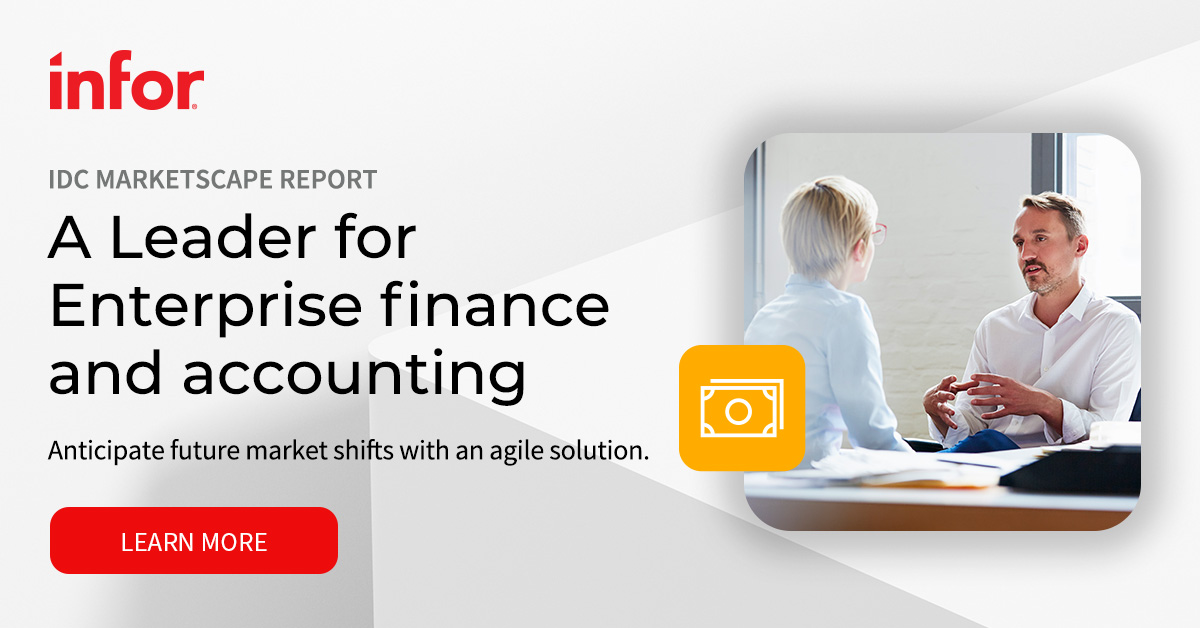 Infor named a ‘Leader’ for Enterprise F&A
