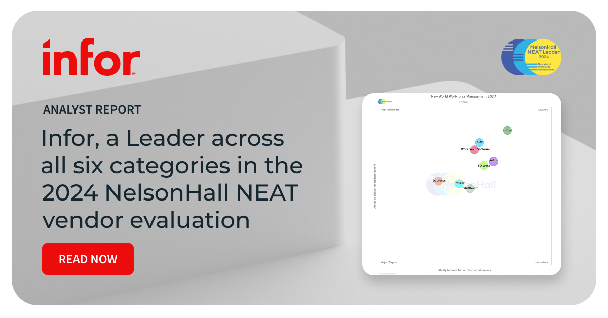 NelsonHall NEAT Evaluation | Analyst Report | Infor