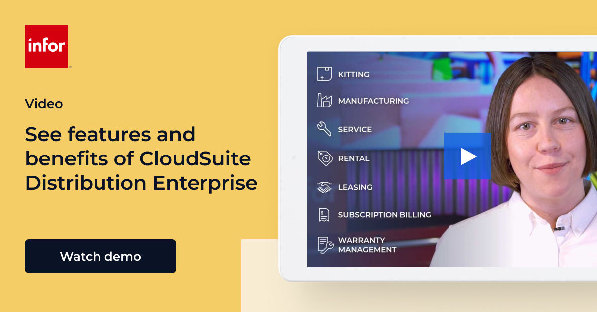 Cloud ERP for Distributors | Demo | Infor