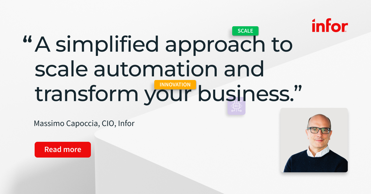 Infor Enterprise Automation: A simplified approach to scaling ...