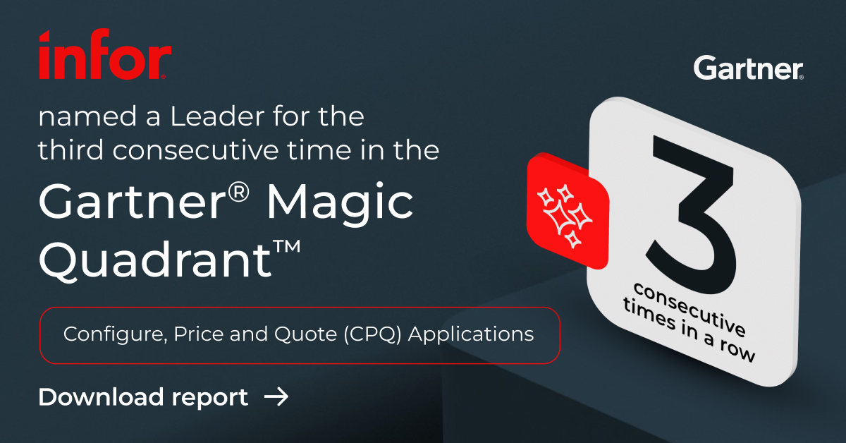 CPQ Magic Quadrant | Gartner Analysebericht | Infor