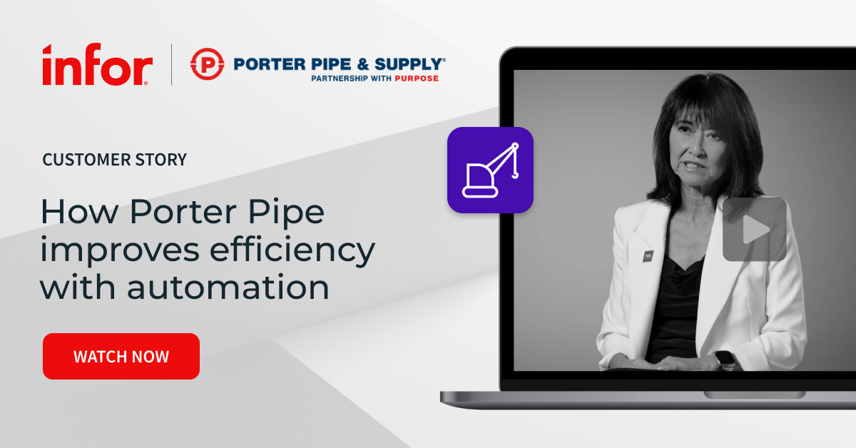 Porter Pipe & Supply | Customer Story | Infor