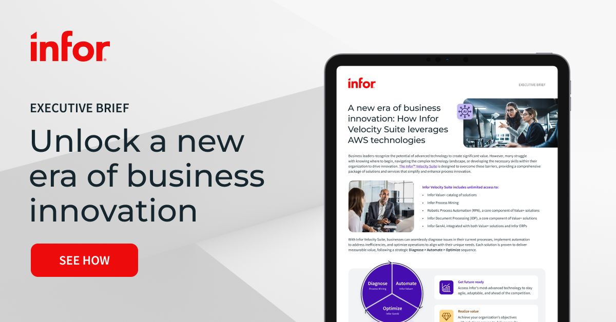 AWS-powered Velocity Suite | Executive Brief | Infor