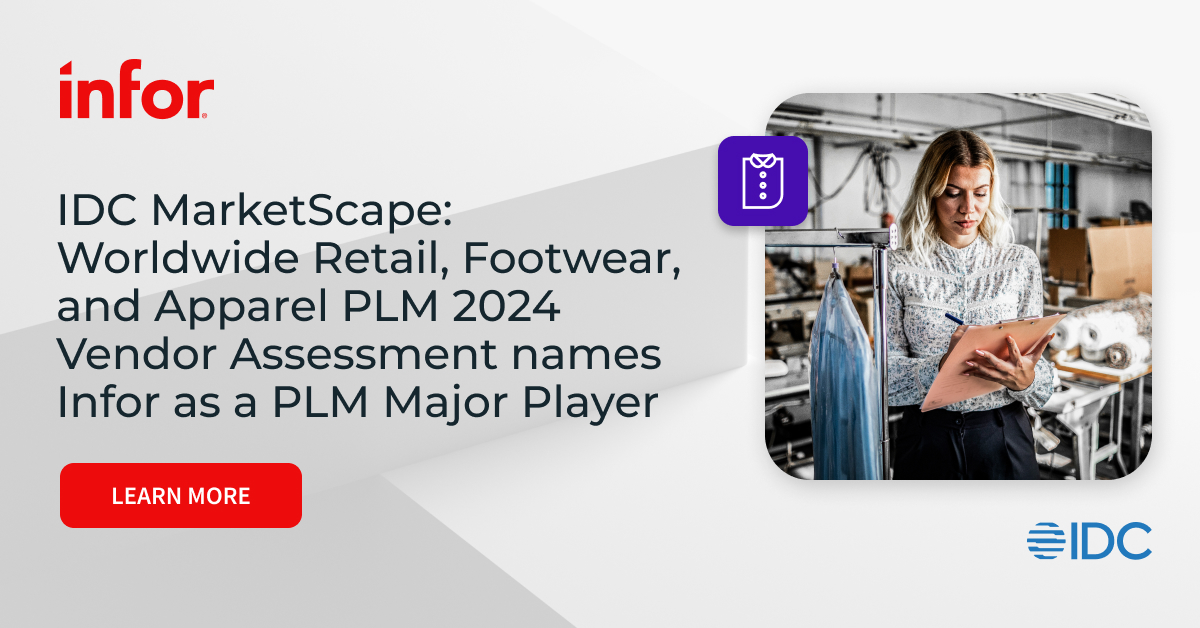 Infor named a Major Player in PLM fashion | Analyst report