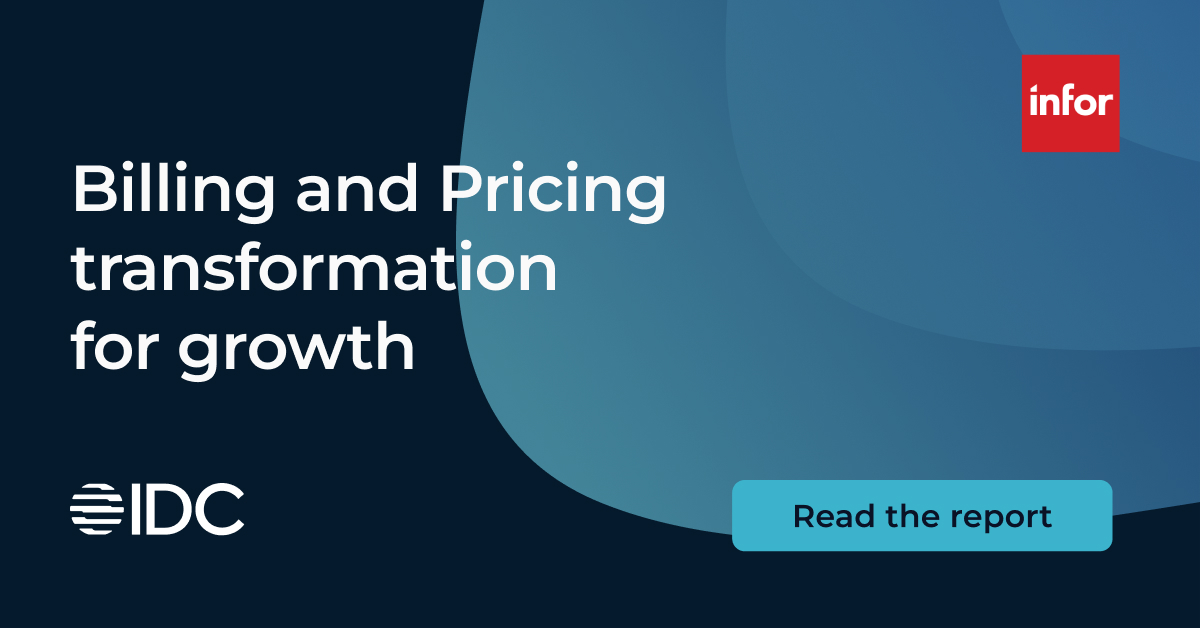 Billing and pricing transformation | IDC report for Banks | Infor