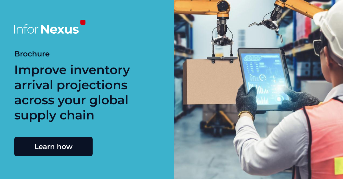 Get a significant improvement in accuracy with Infor Nexus™ Predictive ETA