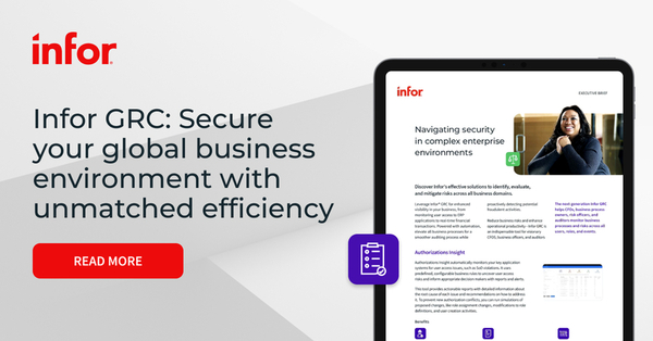 Mitigate risks in your ERP with Infor GRC