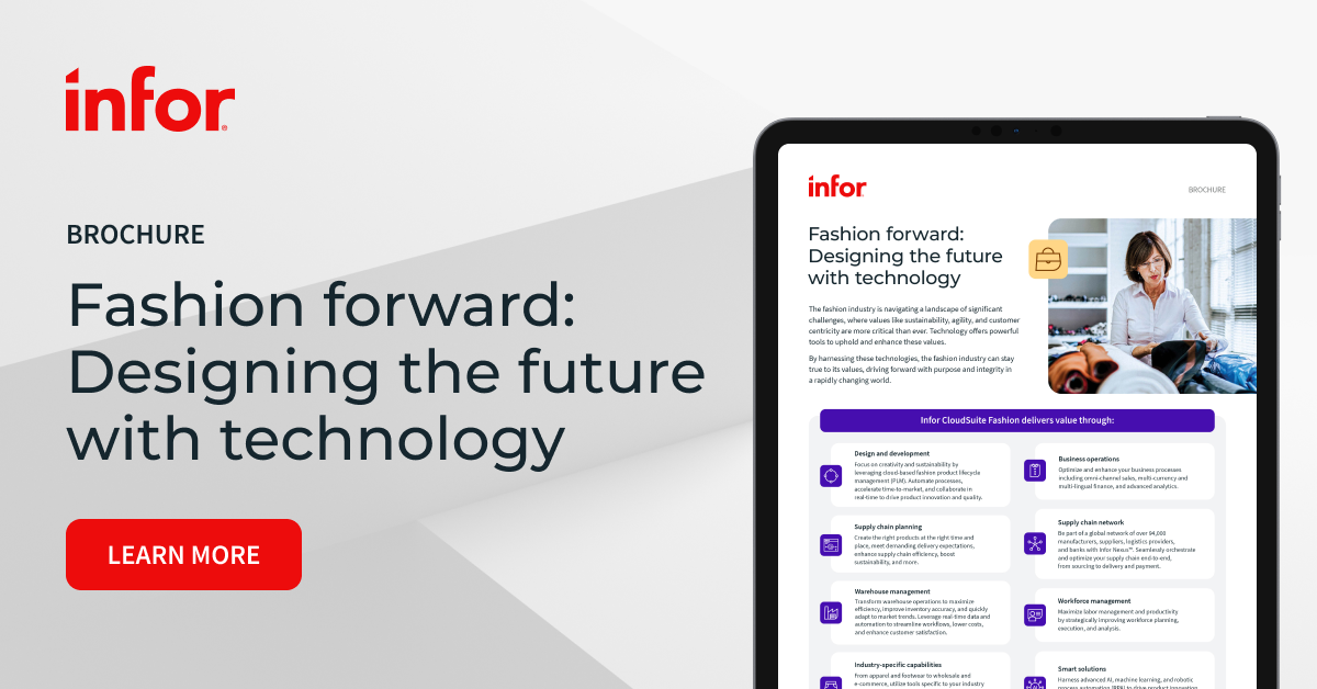 Innovative CloudSuite Fashion technology | Brochure | Infor