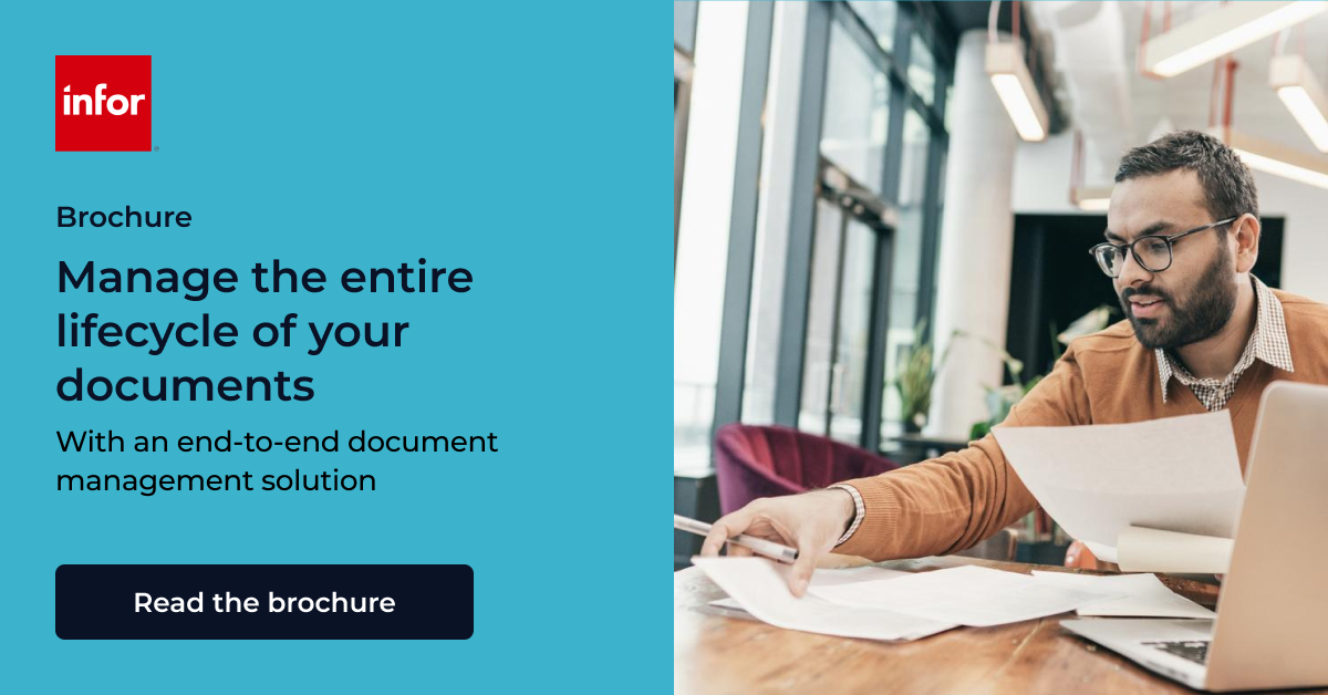 End-to-end document management | Brochure | Infor