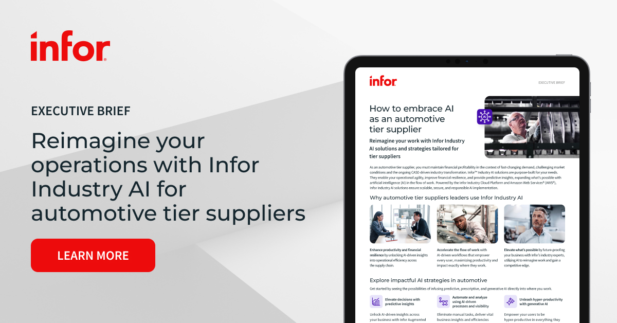 Industry AI in automotive | Executive brief | Infor