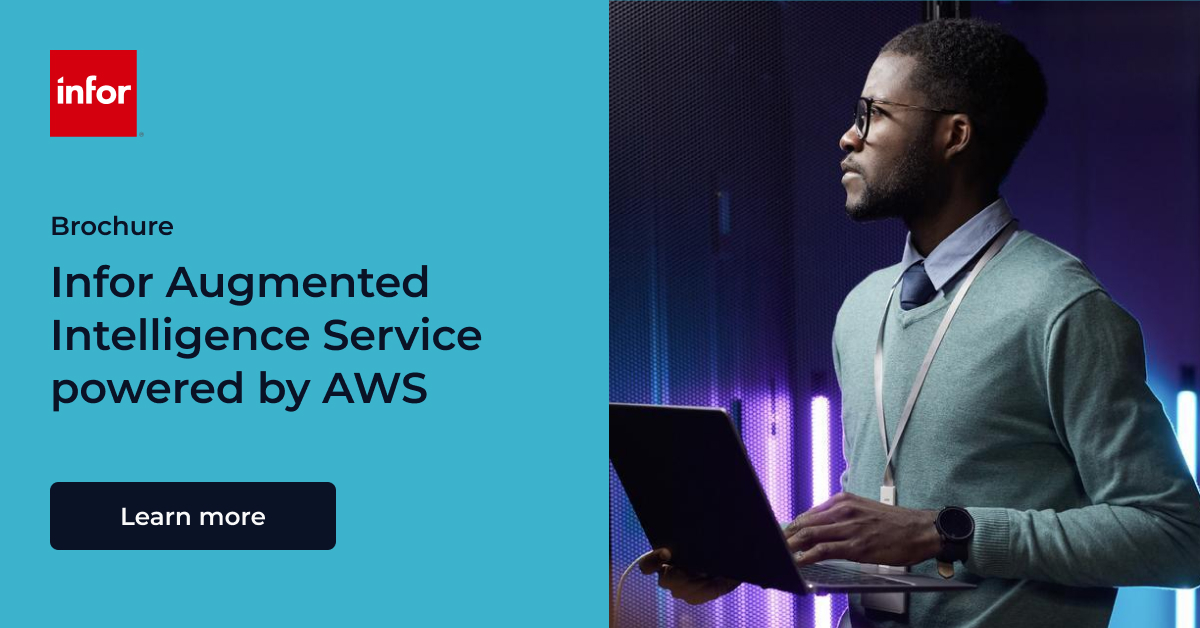 Augmented Intelligence powered by AWS | AI ML Brochure | Infor