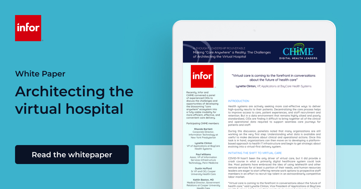 Virtual care | CHIME Whitepaper | Infor