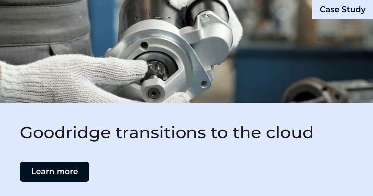 Goodridge's cloud journey | Case study | Infor