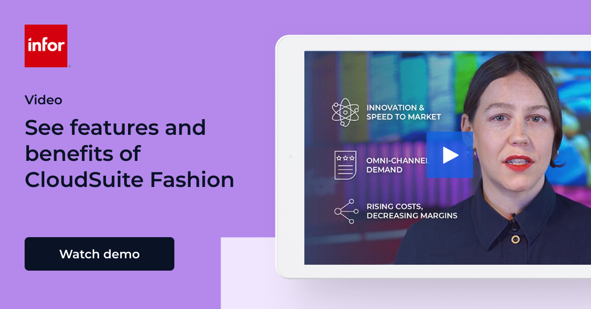 Cloud ERP for Fashion | Demo | Infor