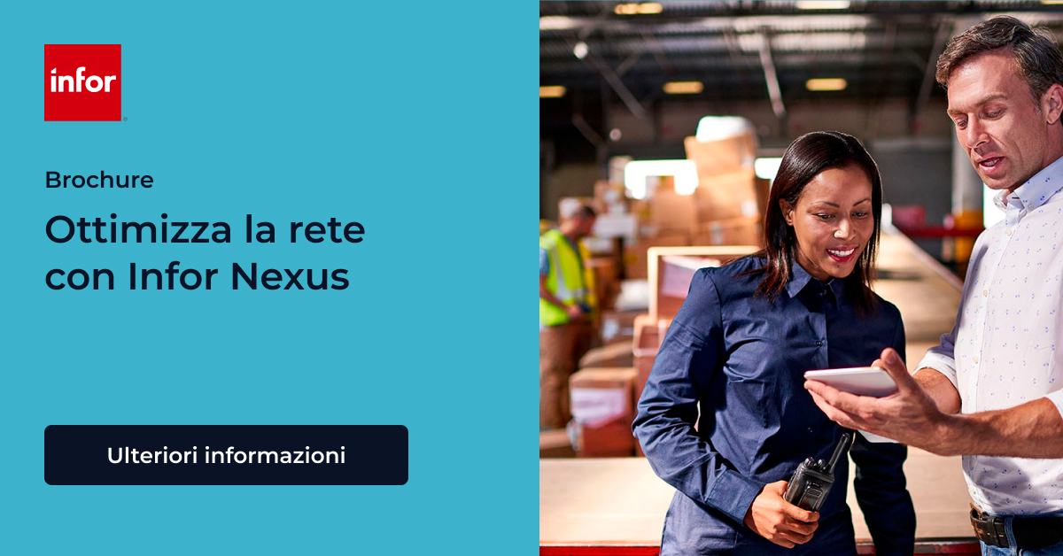 Piattaforma rete Infor Nexus | Brochure supply chain | Infor
