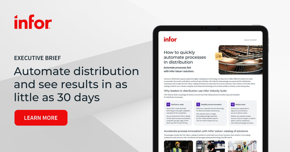 Automate distribution processes fast | Executive brief | Infor