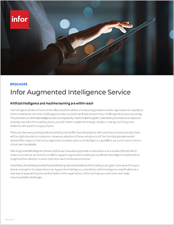 Augmented Intelligence | AI ML Brochure | Infor