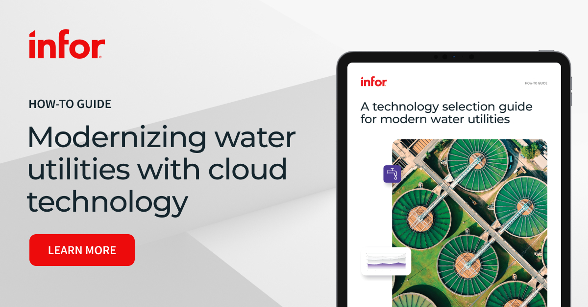 Modern water utilities | How-to buy technology guide | Infor